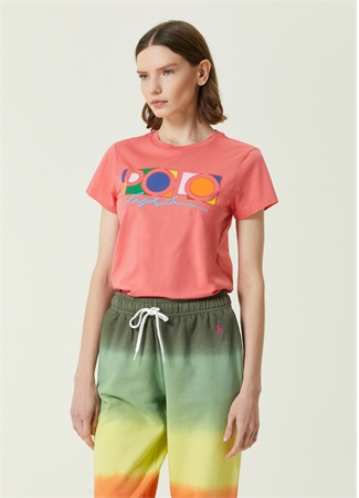 Polo Ralph Lauren Kadın Pembe Bisiklet Yaka Logolu T-shirt Kırmızı S EU