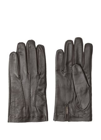 Beymen Collection Erkek Kahverengi Deri Eldiven M EU