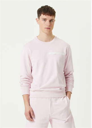 Alexander McQueen Erkek Pembe Logo Detaylı Sweatshirt M EU Alexander McQueen Erkek Pembe Logo Detaylı Sweatshirt M EU