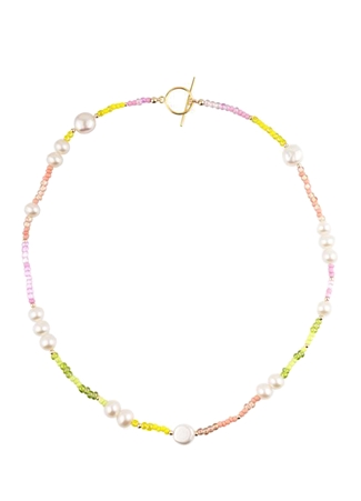 Lulu Jewelery Kadın Amorf Tatlı Su İncisi Detaylı Gümüş Rengi Kolye EU Lulu Jewelery Kadın Amorf Tatlı Su İncisi Detaylı Gümüş Rengi Kolye EU