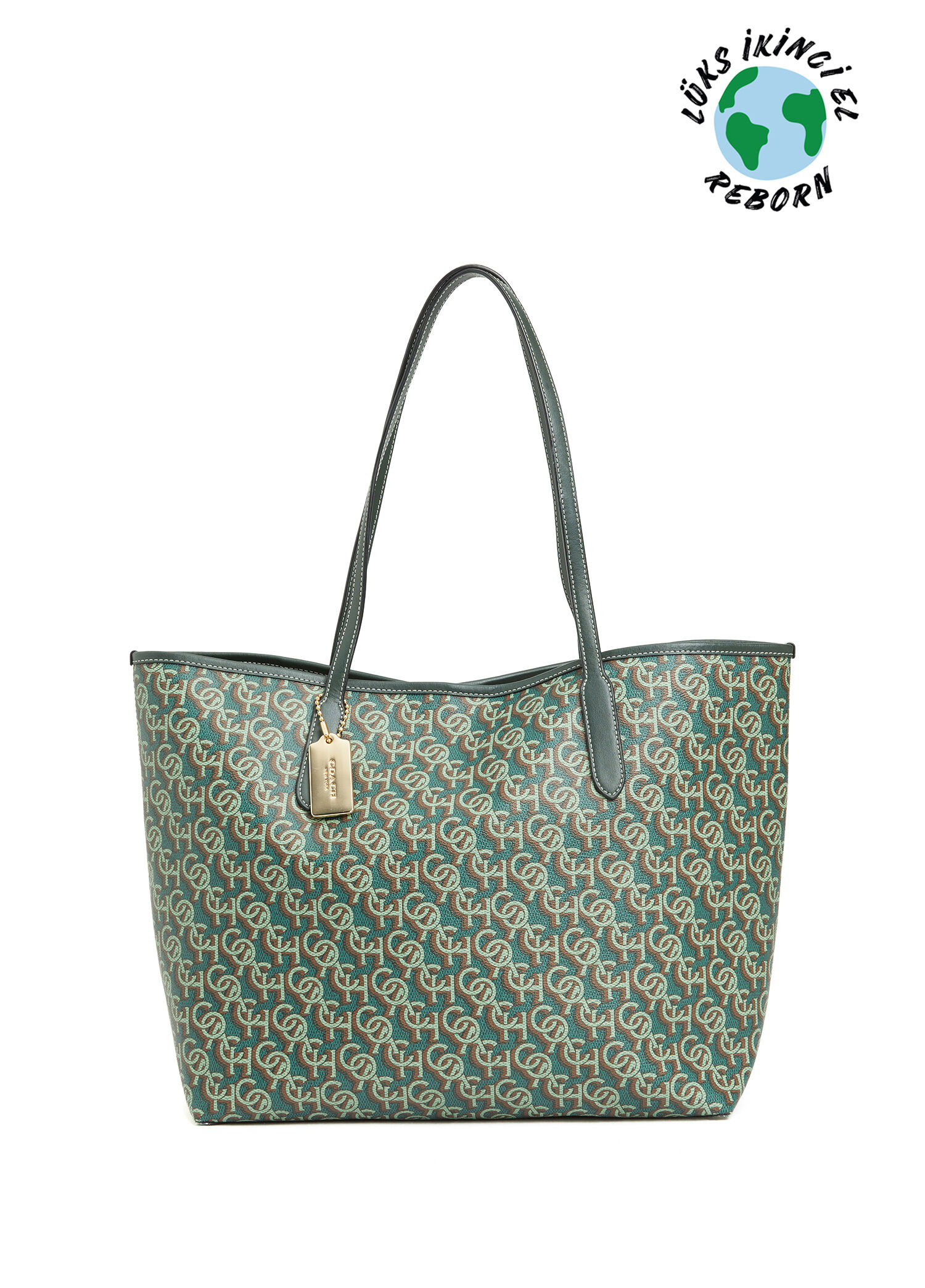 Beymen Reborn - Coach City Tote Monogram Çanta - Yeşil