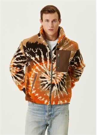 Amiri Erkek Kahverengi Batik Desenli Mont Turuncu M EU Amiri Erkek Kahverengi Batik Desenli Mont Turuncu M EU