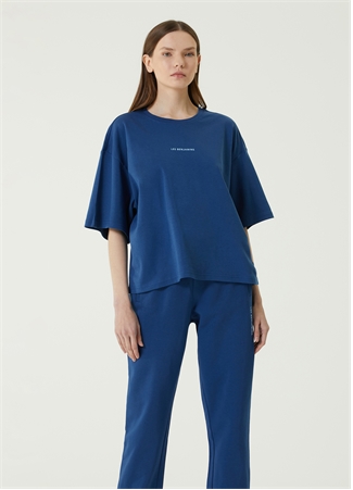 Les Benjamins Kadın Oversize Mavi T-shirt Lacivert S EU Les Benjamins Kadın Oversize Mavi T-shirt Lacivert S EU