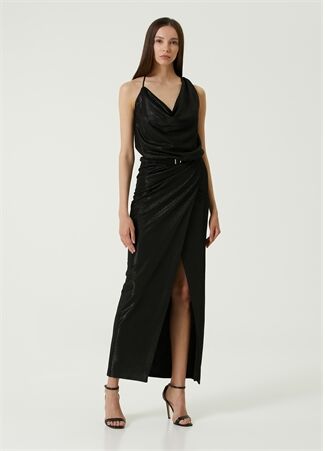 Maison Kairos Kadın Siyah Degajeli Asimetrik Maksi Abiye Elbise 34 EU Maison Kairos Kadın Siyah Degajeli Asimetrik Maksi Abiye Elbise 34 EU