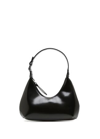 By Far Kadın Siyah Deri Omuz Çantası EU