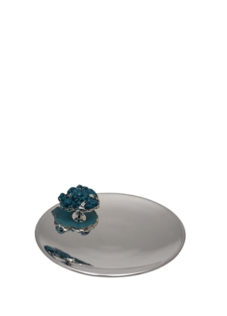 Unique by AV Silver Turkuaz Taşlı Servis Tabağı Mavi Unique by AV Silver Turkuaz Taşlı Servis Tabağı Mavi