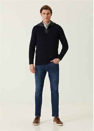 Network Erkek Slim Fit Mavi Denim Pantolon 30-30 EU
