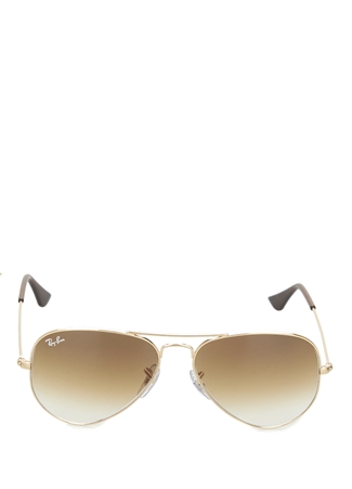 Ray-Ban Erkek Gold Pilot Stil Güneş Gözlüğü Altın Rengi 55 EU Ray-Ban Erkek Gold Pilot Stil Güneş Gözlüğü Altın Rengi 55 EU