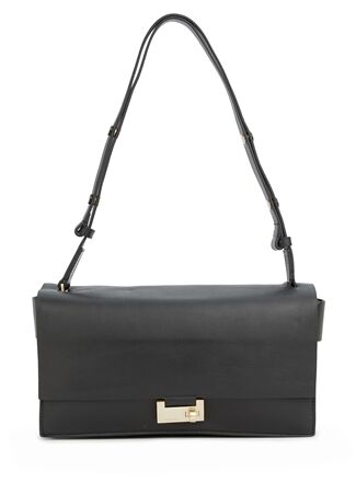Allsaints Kadın Huasteca Siyah Deri Omuz Çantası Siyah EU