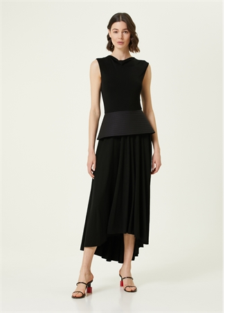 Loewe Kadın Siyah Asimetrik Kesim Elbise 36 It