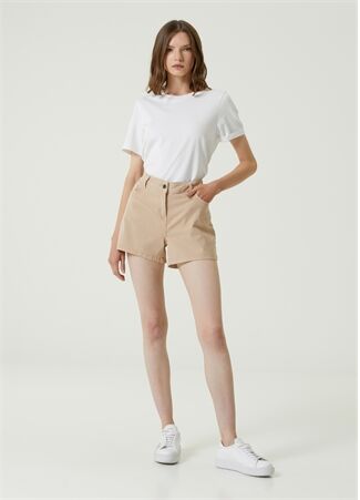 Outpost Kadın Non Denim Bej Şort 34 Outpost Kadın Non Denim Bej Şort 34