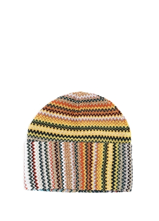 Missoni Kadın Colorblocked Zikzak Dokulu Yün Bere EU Missoni Kadın Colorblocked Zikzak Dokulu Yün Bere EU