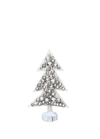 Mxhome Silver Top Detaylı Ağaç Formlu Obje Gri