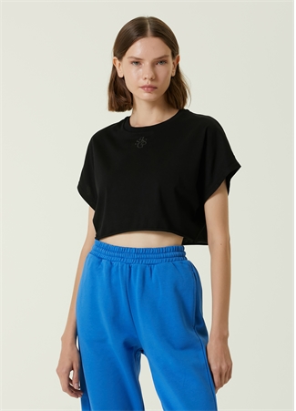 So Far Good Kadın Siyah Logo Detaylı Crop T-shirt L EU So Far Good Kadın Siyah Logo Detaylı Crop T-shirt L EU