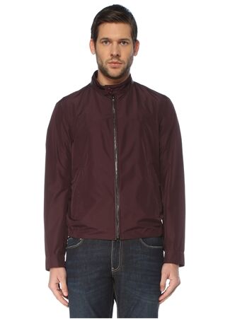 Pal Zileri Erkek Bordo Dik Yaka Ceket 46 IT