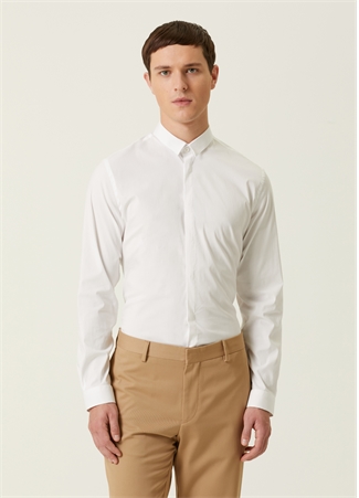 Academia Erkek Beyaz Klasik Gömlek S EU