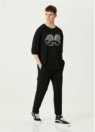 Midground Erkek SPOR PANTOLON Siyah S/M EU