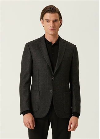Network Erkek Drop 6 Slim Fit Antrasit Kelebek Yaka Yün Ceket Gri 50-6N EU Network Erkek Drop 6 Slim Fit Antrasit Kelebek Yaka Yün Ceket Gri 50-6N EU