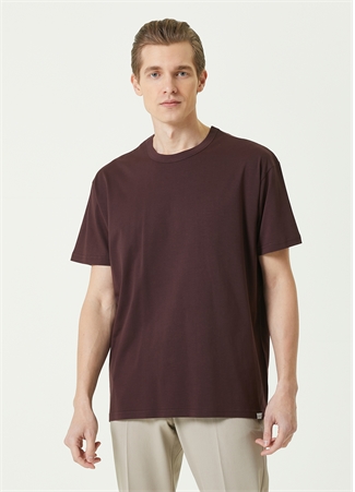 Les Deux Erkek Bordo Logolu T-shirt S EU Les Deux Erkek Bordo Logolu T-shirt S EU