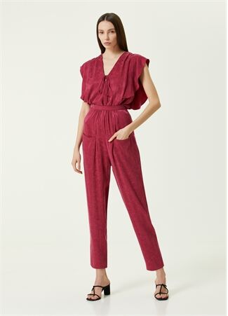 Maksu Kadın Alcala Pembe Jakarlı Pantolon S EU