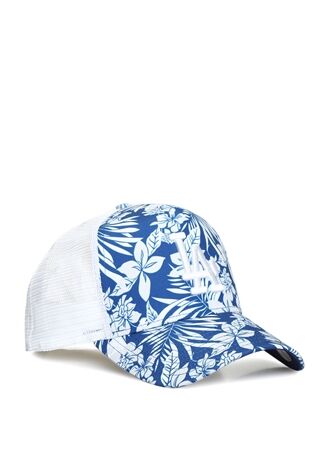 New Era Kadın Trucker Neyyan Beyaz Mavi Desenli Şapka EU