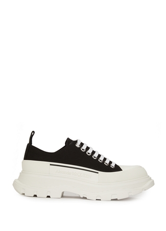 Alexander McQueen Kadın Siyah Beyaz Logolu Kalın Tabanlı Sneaker 37 EU Alexander McQueen Kadın Siyah Beyaz Logolu Kalın Tabanlı Sneaker 37 EU