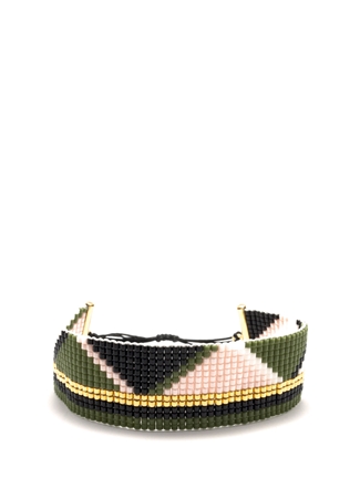 Beadberry Kadın Colorblocked Boncuklu Bileklik EU