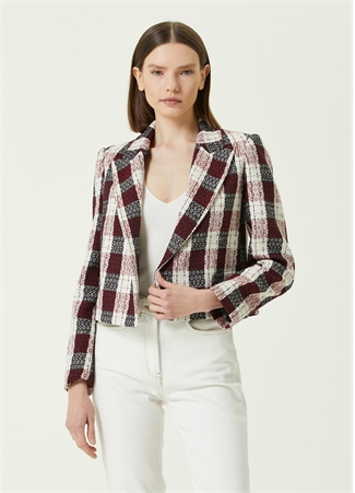 Beymen Club Kadın Beyaz Kareli Tweed Ceket 42 EU Beymen Club Kadın Beyaz Kareli Tweed Ceket 42 EU
