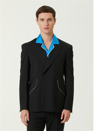 Canali X 8on8 Erkek Siyah Yün Ceket 46 IT Canali X 8on8 Erkek Siyah Yün Ceket 46 IT