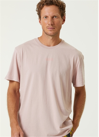 Allsaints Erkek Pembe Logo Baskılı Basic T-shirt XS EU Allsaints Erkek Pembe Logo Baskılı Basic T-shirt XS EU