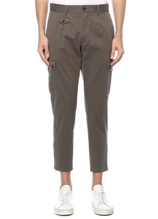 Dolce&Gabbana Erkek Gri Kargo Pantolon 46 IT