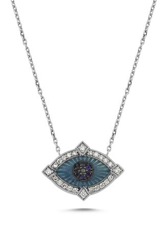 Melis Göral Kadın Guardian Göz Formlu Altın Rengi Kolye EU