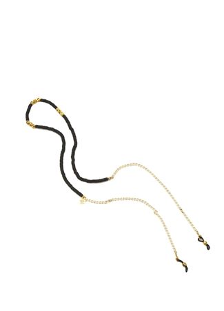 Sera Summer Kadın Diego Siyah Gold Gözlük İpi EU Sera Summer Kadın Diego Siyah Gold Gözlük İpi EU