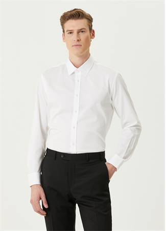Beymen Collection Erkek Custom Fit Beyaz Modern Yaka Gömlek 38 Eu Beymen Collection Erkek Custom Fit Beyaz Modern Yaka Gömlek 38 Eu