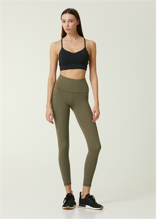 Birdiejay Kadın Cargo Leggings Haki Tayt XS/S REGUL EU Birdiejay Kadın Cargo Leggings Haki Tayt XS/S REGUL EU