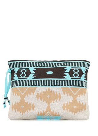 Alanui Kadın Kamel Etnik Desenli Yün El Portföyü Bej EU Alanui Kadın Kamel Etnik Desenli Yün El Portföyü Bej EU