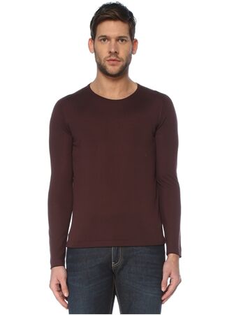 Pal Zileri Erkek Bordo Bisiklet Yaka Yün Kazak 46 IT