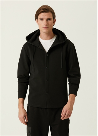 Network Erkek Slim Fit Siyah Kapüşonlu Sweatshirt S EU Network Erkek Slim Fit Siyah Kapüşonlu Sweatshirt S EU