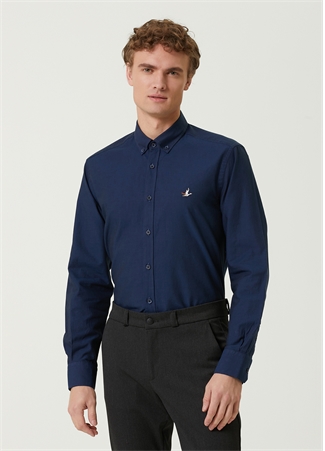 Beymen Club Erkek Comfort Fit Lacivert Yıkamalı Oxford Gömlek Xl Beymen Club Erkek Comfort Fit Lacivert Yıkamalı Oxford Gömlek Xl