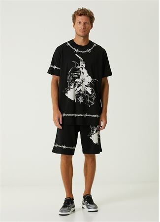Givenchy Erkek Siyah Baskılı Bermuda S EU