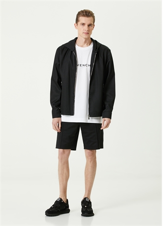 Givenchy Erkek Siyah Beli Kordonlu Logolu Bermuda S EU Givenchy Erkek Siyah Beli Kordonlu Logolu Bermuda S EU