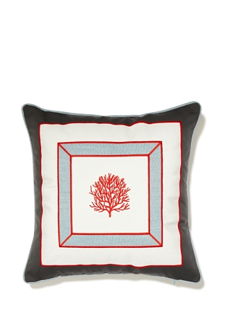 Beymen Home Coral Square Sunbrella 45x45 Yastık Çok Renkli Beymen Home Coral Square Sunbrella 45x45 Yastık Çok Renkli