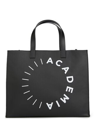 Academia Kadın Logomania Siyah Alışveriş Çantası EU