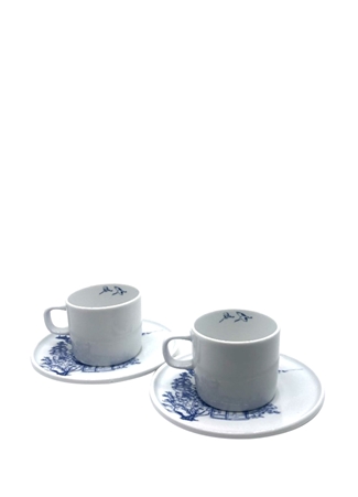 Mi Su Deco Kyoto Mavi Beyaz 2li Porselen Türk Kahvesi Seti Mi Su Deco Kyoto Mavi Beyaz 2li Porselen Türk Kahvesi Seti