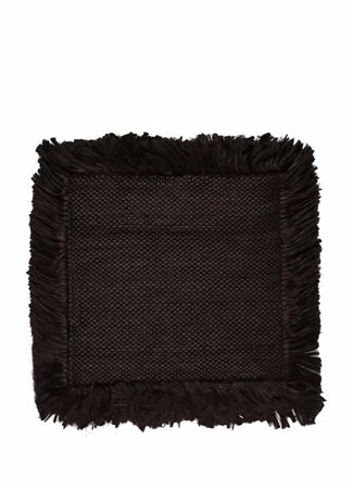 Bloomingville Siyah Püsküllü Dekoratif Yastık Kılıfı