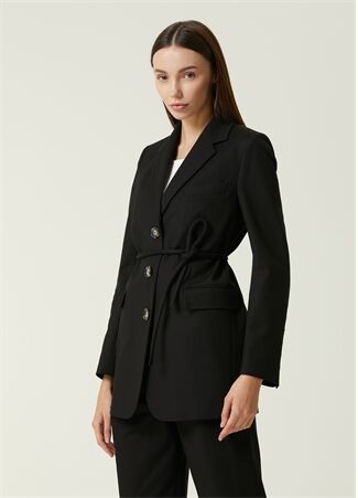 Pia Brand Kadın Tiana Siyah Ceket 36 EU Pia Brand Kadın Tiana Siyah Ceket 36 EU