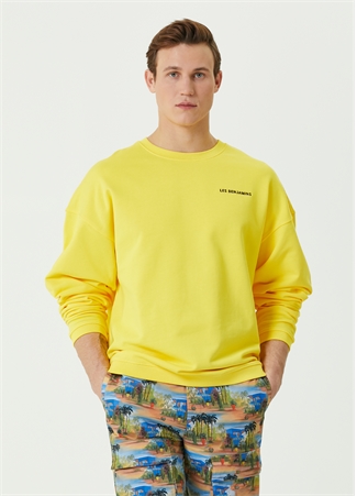 Les Benjamins Erkek Sarı Fotoğraf Baskılı Logolu Sweatshirt M Eu Les Benjamins Erkek Sarı Fotoğraf Baskılı Logolu Sweatshirt M Eu