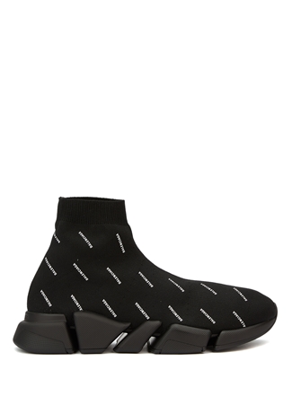 Balenciaga Erkek Speed 2 Siyah Logolu Çorap Formlu Sneaker 45 EU Balenciaga Erkek Speed 2 Siyah Logolu Çorap Formlu Sneaker 45 EU