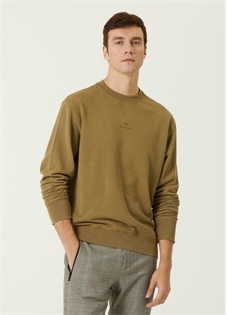 PS by Paul Smith Erkek Haki Logolu Sweatshirt S EU