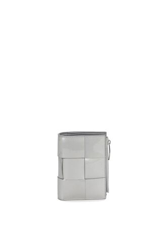 Bottega Veneta Kadın Silver Deri Cüzdan Gri EU